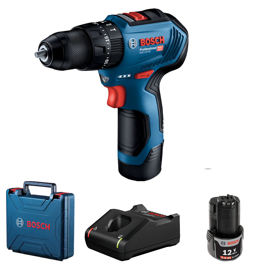 Безщітковий акумуляторний ударний шурупокрут Bosch GSB 12V-30 ...